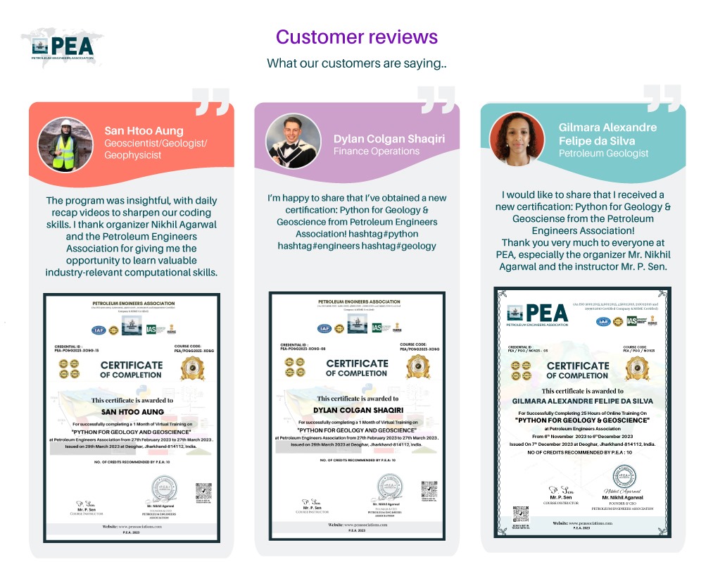 Confirmed Training | Python For Geology & Geosciences