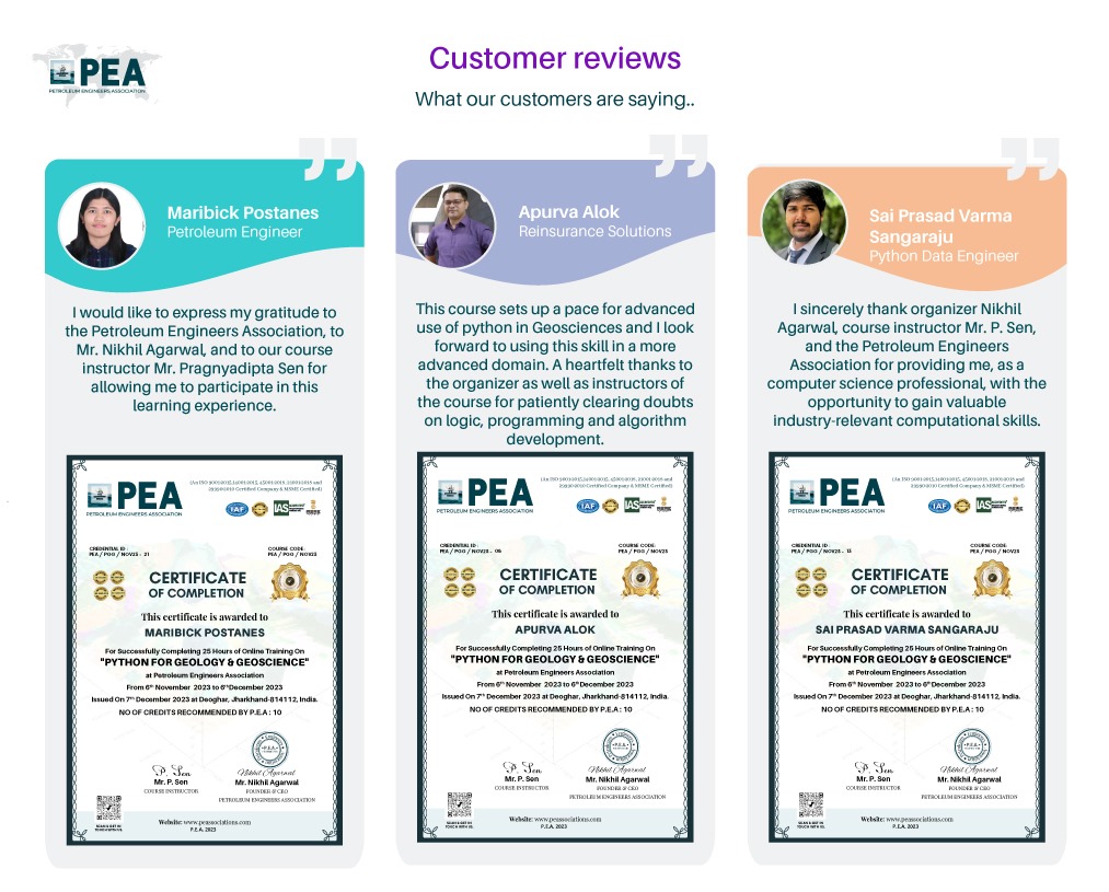 Confirmed Training | Python For Geology & Geosciences